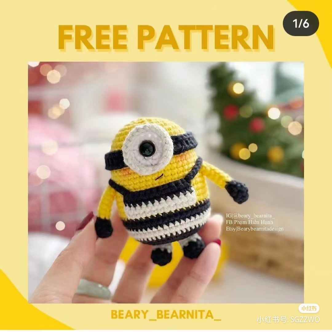 Chart móc minion - Free crochet minion pattern | Tiểu Phương Crochet ...