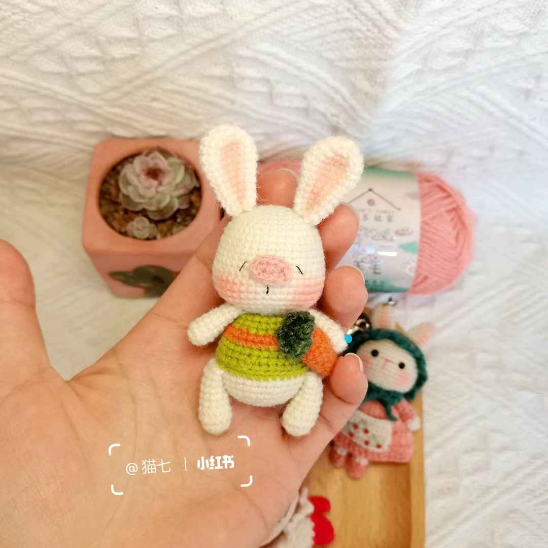 Chart móc Thỏ ngủ - Free crochet Rabbit pattern | Tiểu Phương Crochet ...