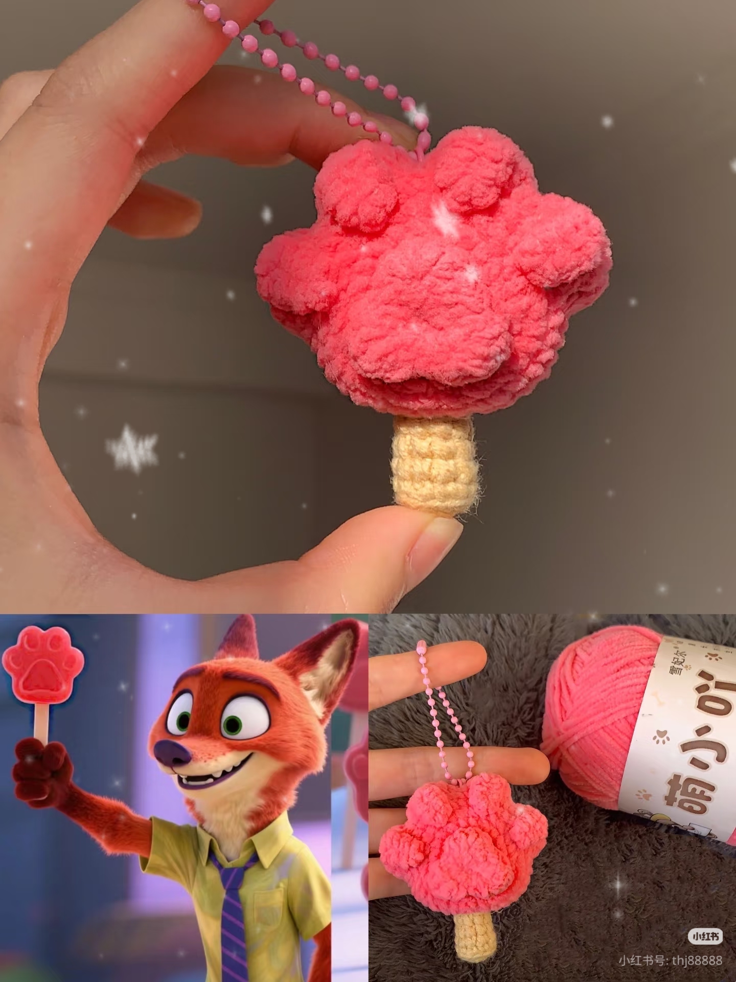 Chart móc kem chân mèo- Ice-cream pattern | ZooTopia | Tiểu Phương ...