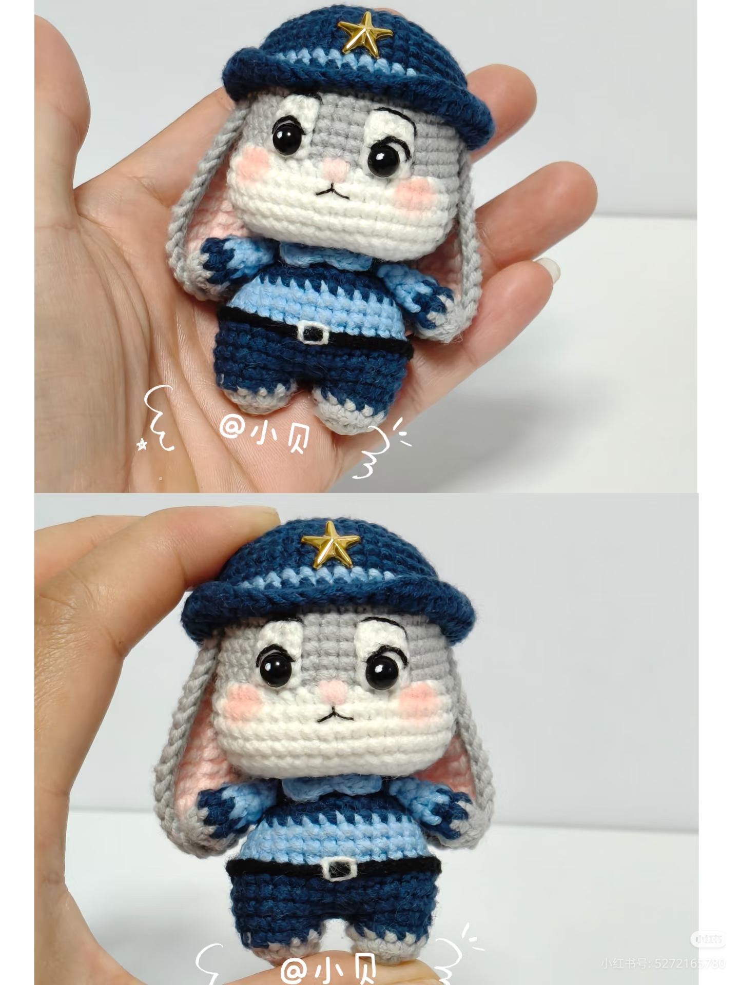 Chart móc Thỏ Judy - Free crochet Judy rabbit | Zootopia | Tiểu Phương ...